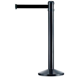 Sort stolpe med rullebånd, aluminium, 4 meter, sort | Pervaco