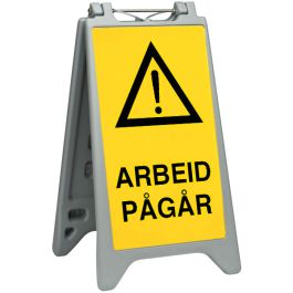 Skiltbukk: "Arbeid pågår" | Pervaco