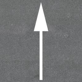 Termoplast: Pil rett, 75 x 4000 mm, hvit | Pervaco